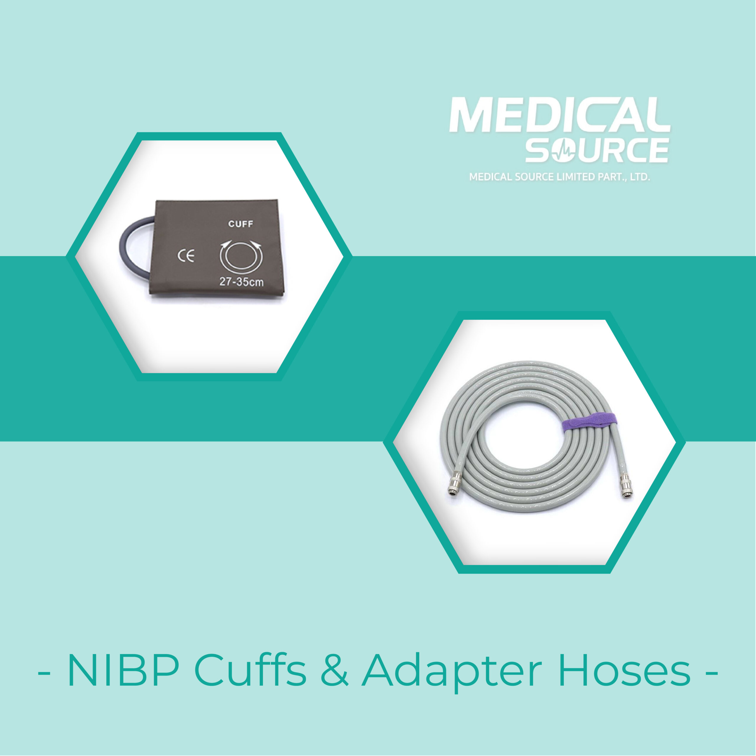 NIBP Cuffs & Adapter Hoses – Medical Source